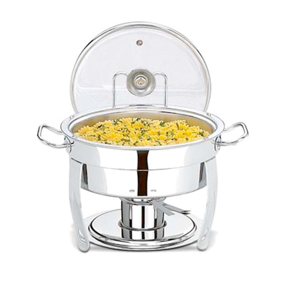 Rechaud Redondo com Banho Maria 5 litros - Brinox - Fretta Home