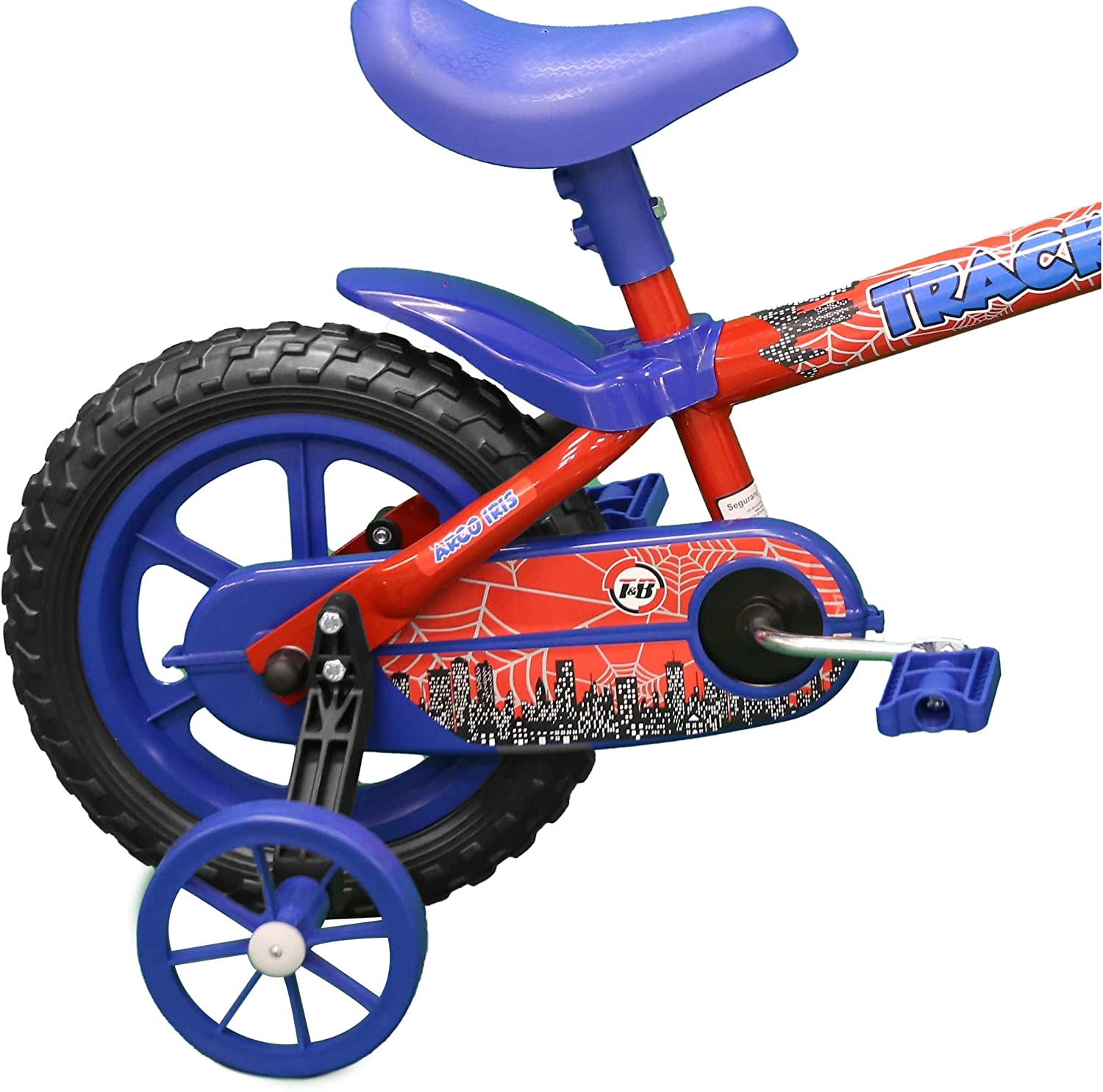 Bicicleta Arco-Íris Aro 12 Rodinhas Laterais -Track - Fretta Home