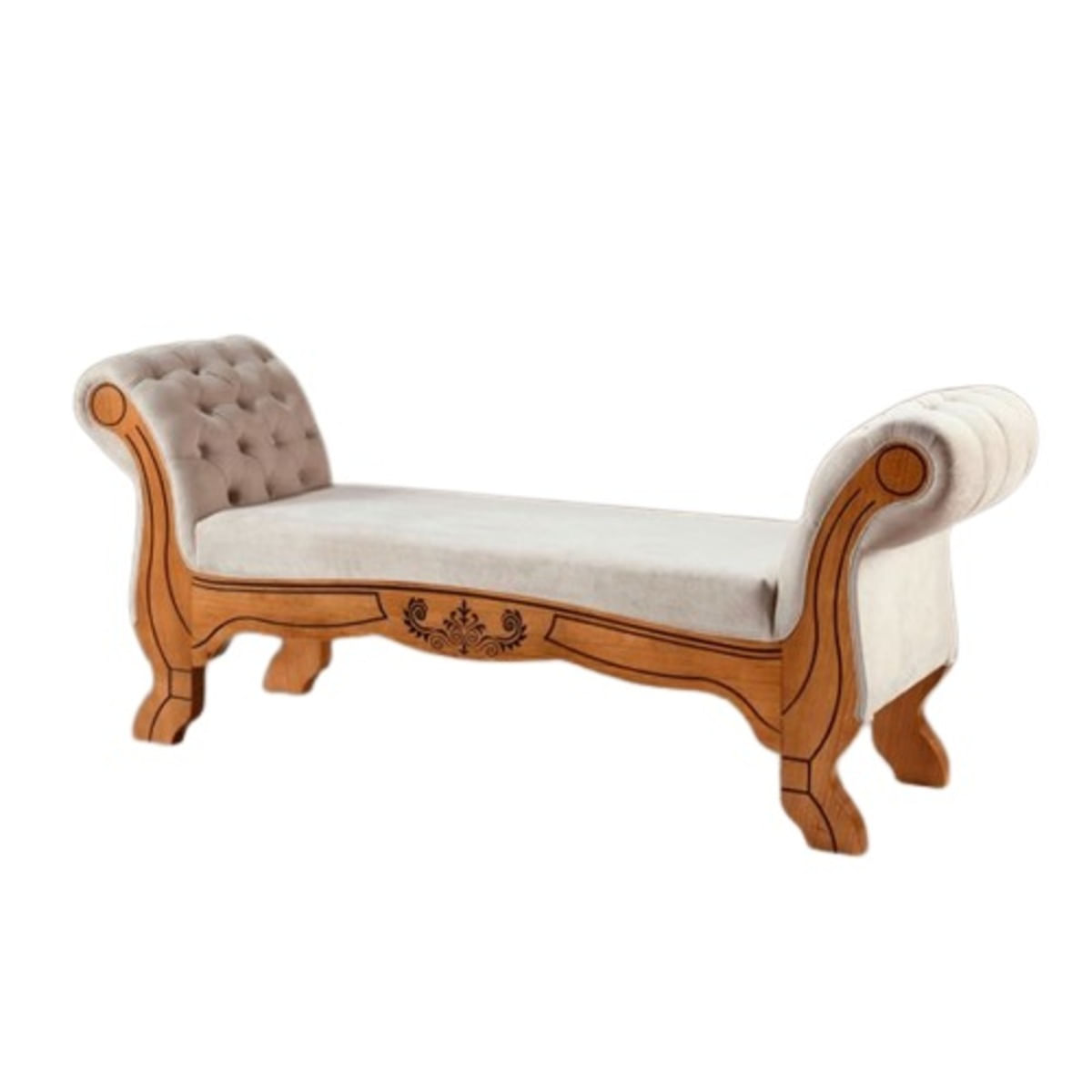 Recamier Magnific de Madeira Maciça - CCL - Fretta Home