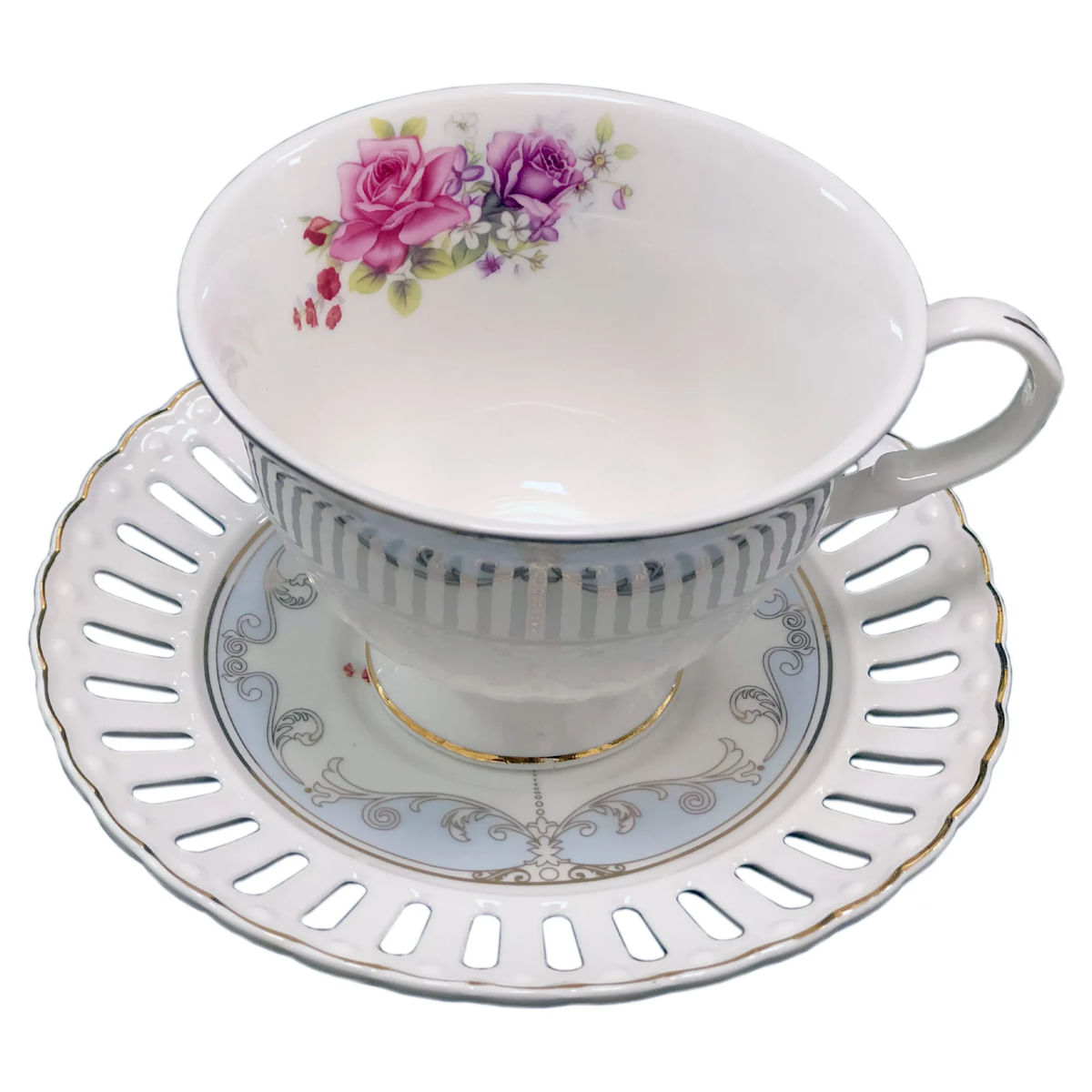 Jogo de 6 Xícaras Para Café 80ml Mon Cheri Porcelana - L'Hermitage ...