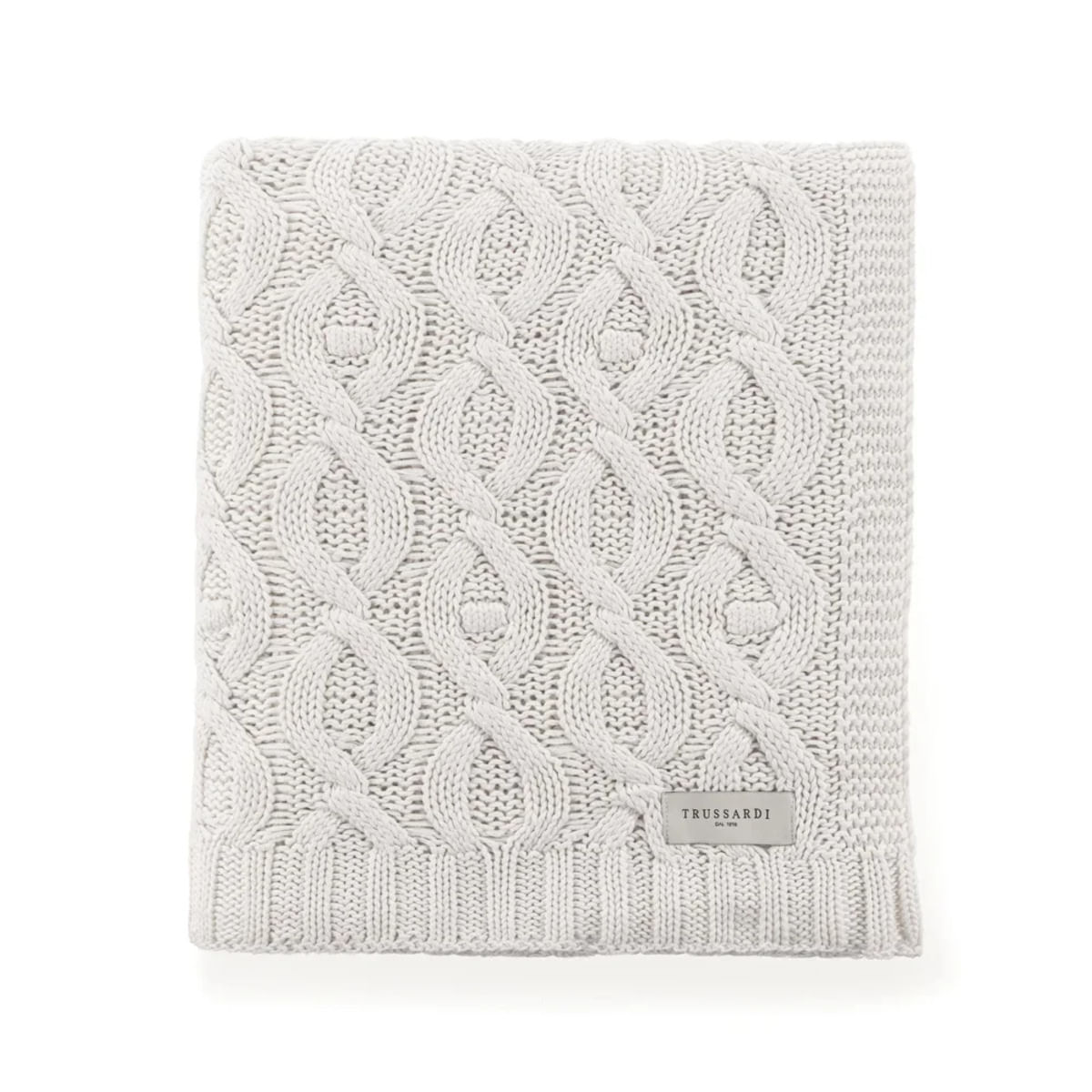 Manta Decorativa de Tricot 100% Algodão Brera - Trussardi - Fretta Home